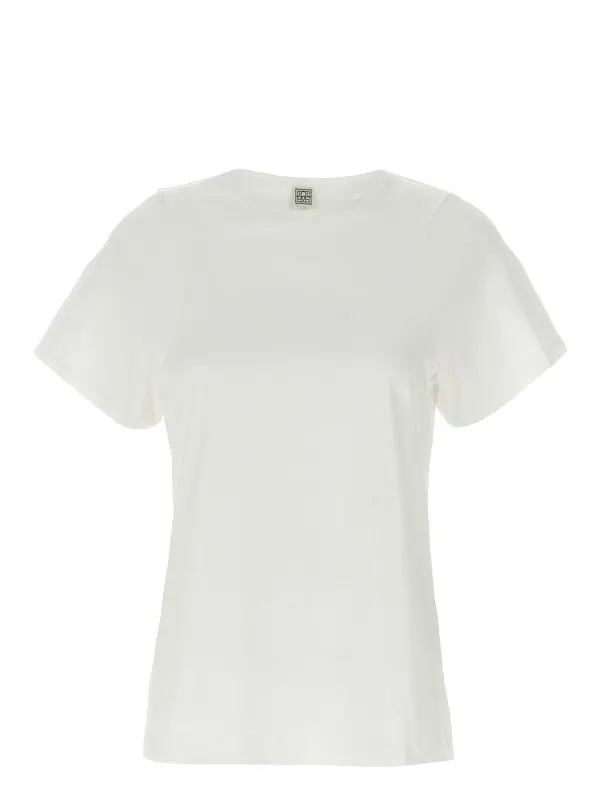 TOTEME Curved Seam' T-shirt - White