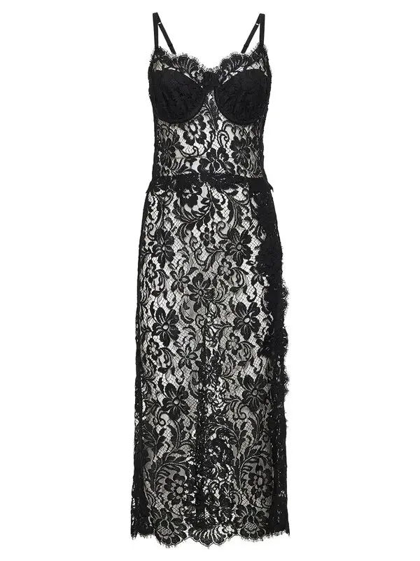 Dolce & Gabbana Cordonetto Lace Midi Dress - Multicolor