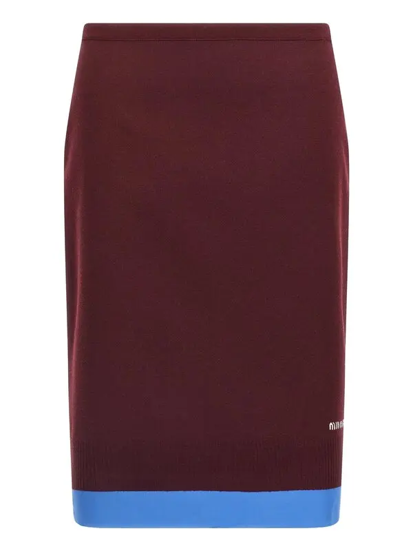Miu Miu Double Layer Skirt - Multicolor