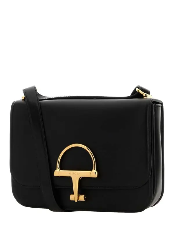 Gucci Calf Skin Shoulder Bag - Black