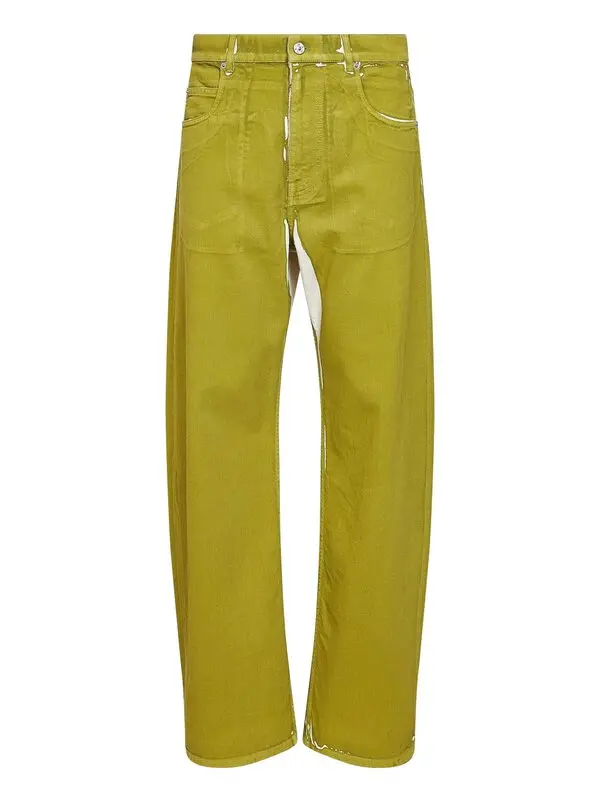 Marni Screen-printed Denim Wide-leg Jeans - Multicolor