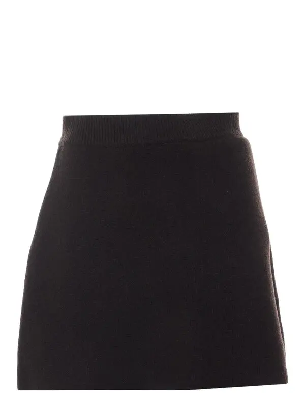 LISA YANG Cashmere A-line Skirt - Brown