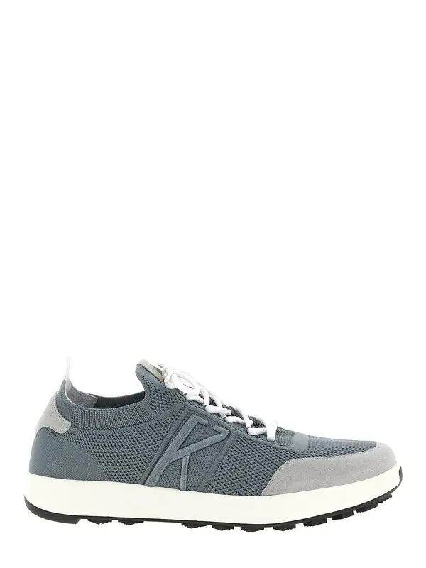 Kiton Technical Cotton Sneakers - Gray