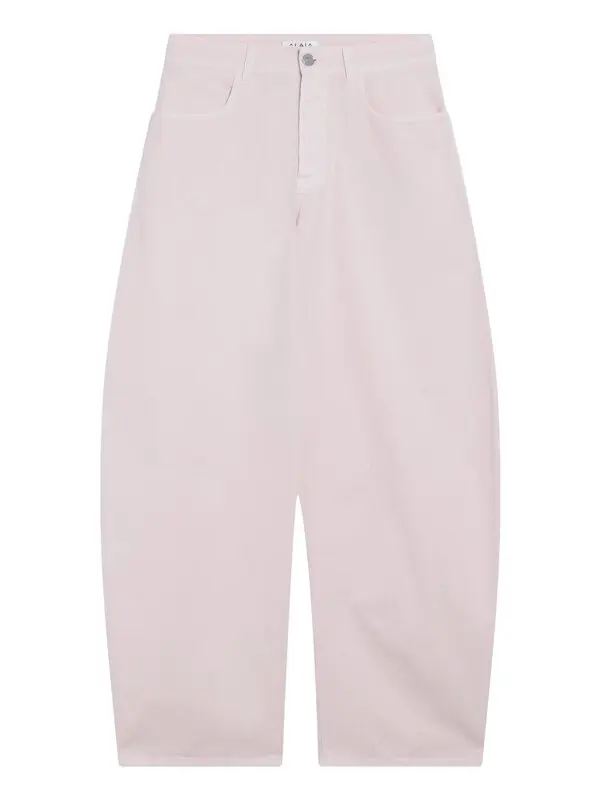 Alaïa Rounded High-rise Jeans - Pink