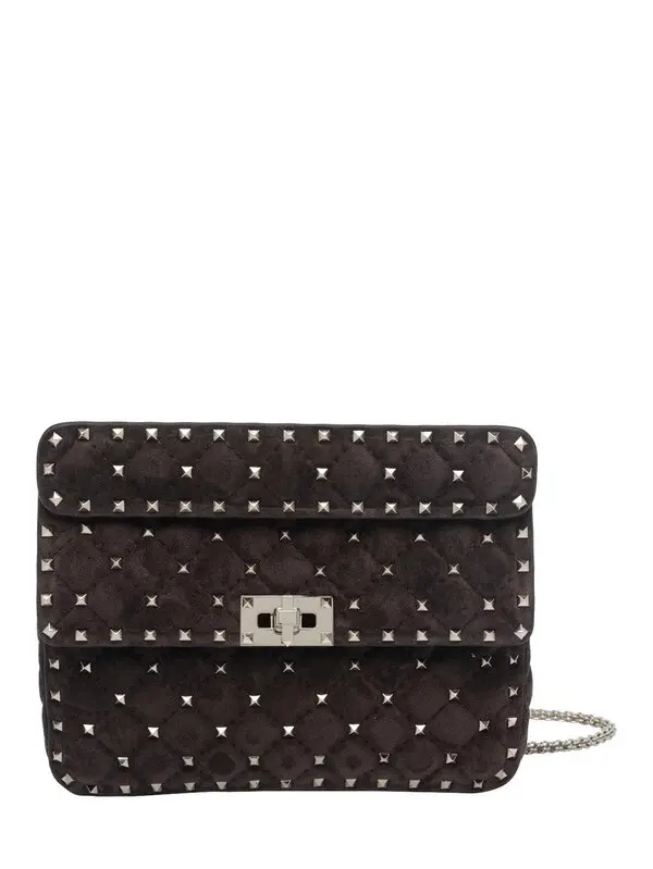 Valentino Garavani Rockstud Spike Crossbody Bag - Brown