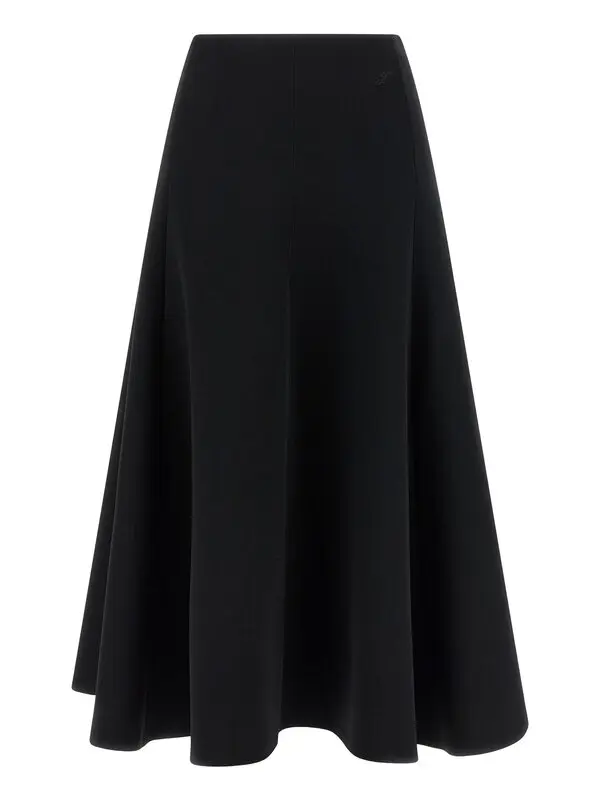 Jacquemus La Jupe Triangle Midi Skirt - Black