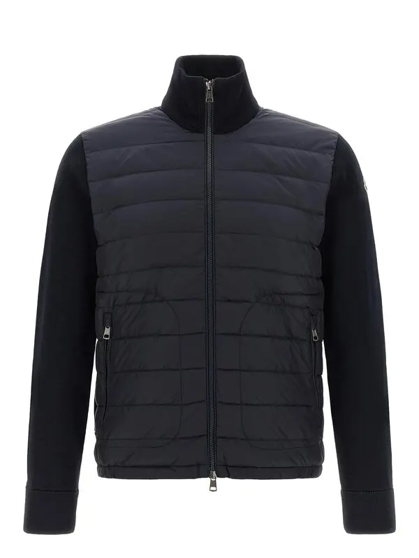 Moncler Padded Cardigan - Blue