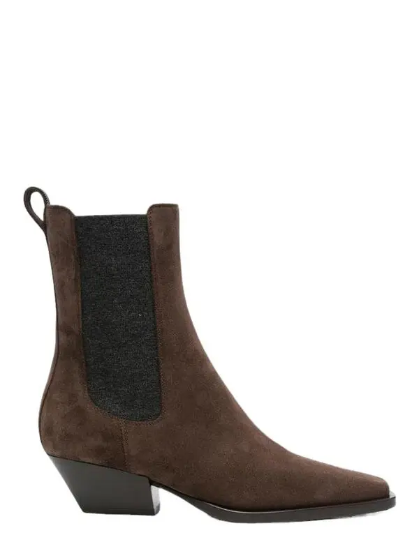 Brunello Cucinelli Suede Chelsea Boot - Brown