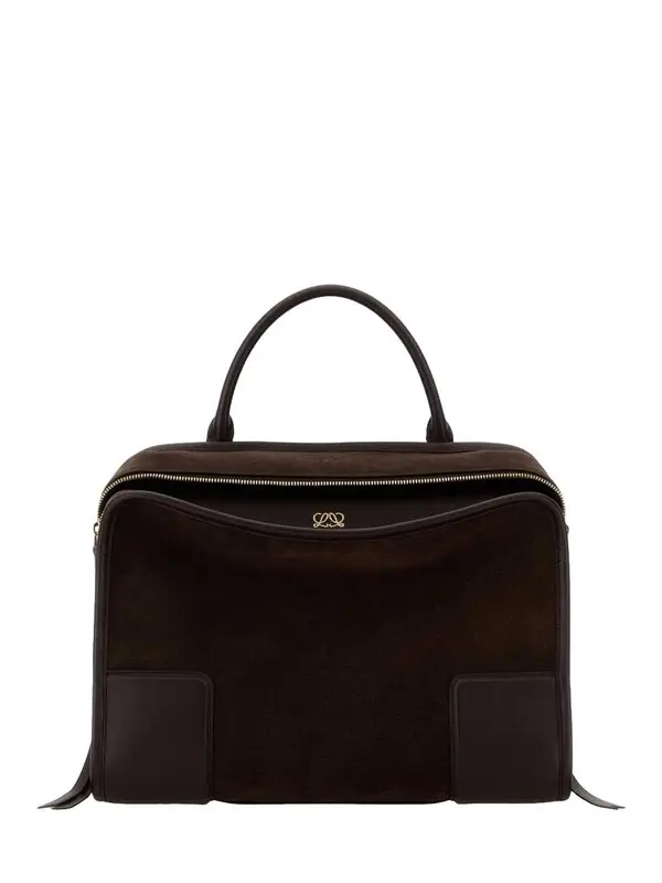 Loewe Amazona 180 Suede Bag - Cream