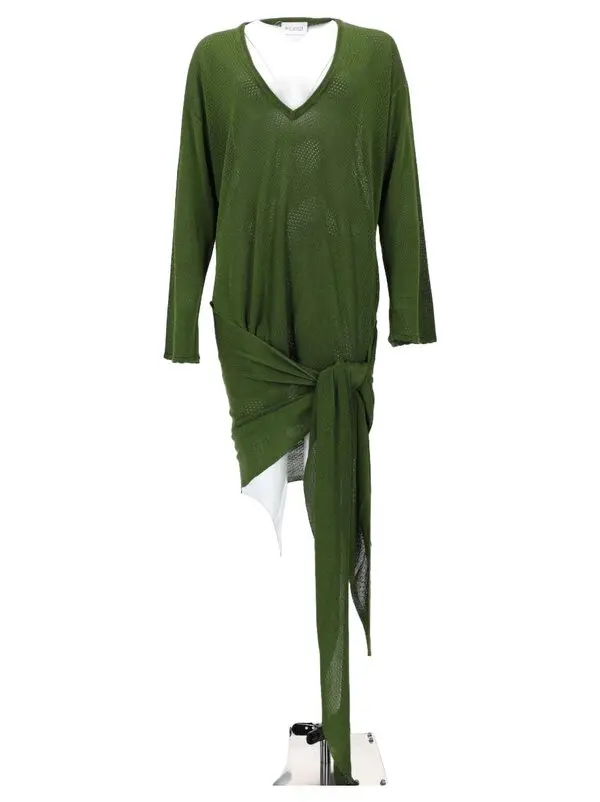 Attico Viscose Mini Dress - Green