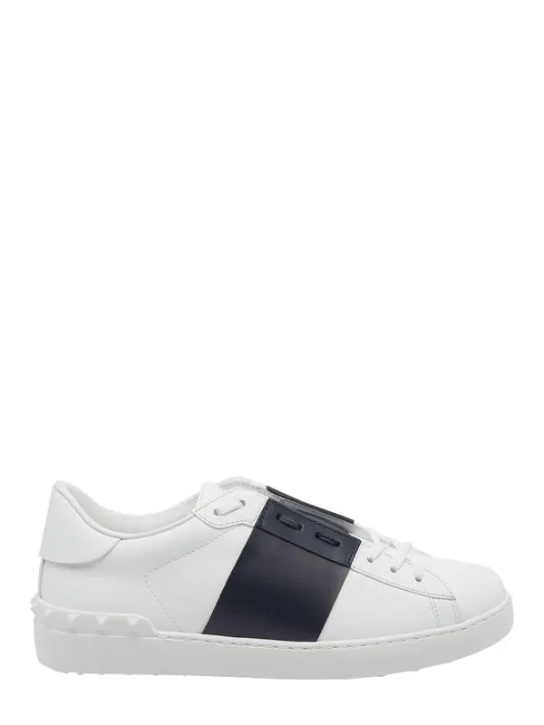 Valentino Garavani Open Leather Sneakers - Black