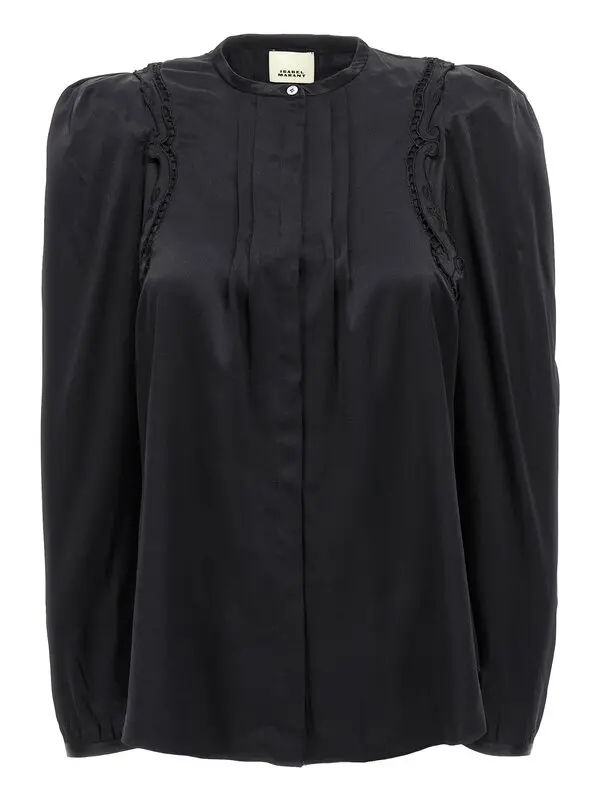 Isabel Marant Étoile Joanea Silk Blend Shirt - Black