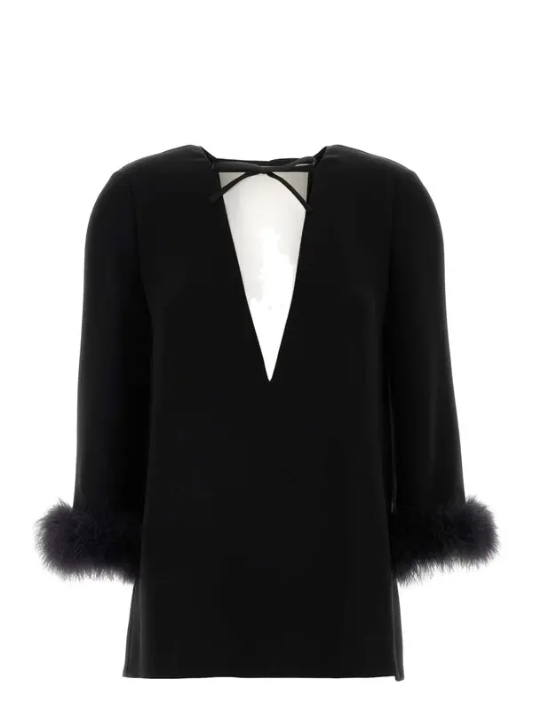Valentino Garavani Silk Blouse - Black