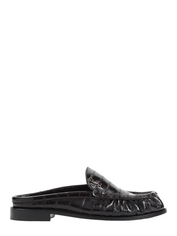 Saint Laurent Le Loafer 15 Backless Loafers - Brown