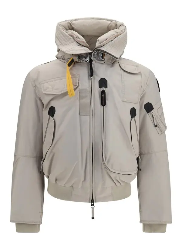 PARAJUMPERS Hooded Gobi Bomber Jacket - Gray