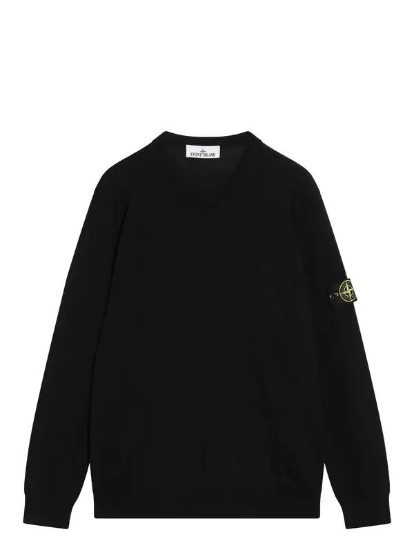 Stone Island Wool Sweater - Black