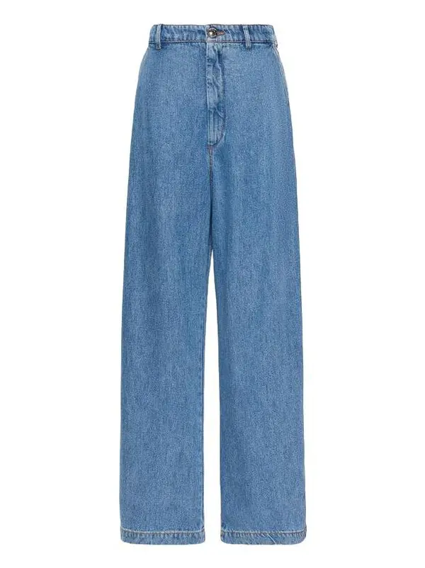 Sportmax Denim Wide-leg Jeans - Blue