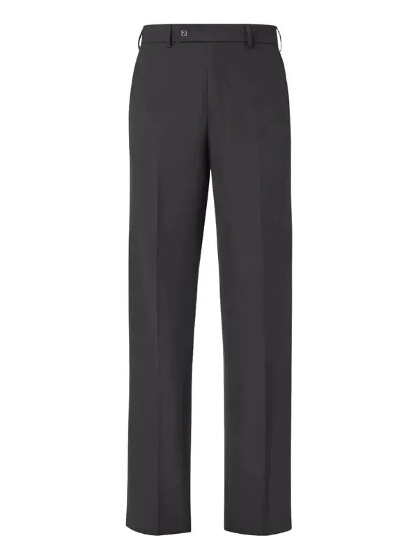 Fendi Wool Gabardine Trousers - Multicolor