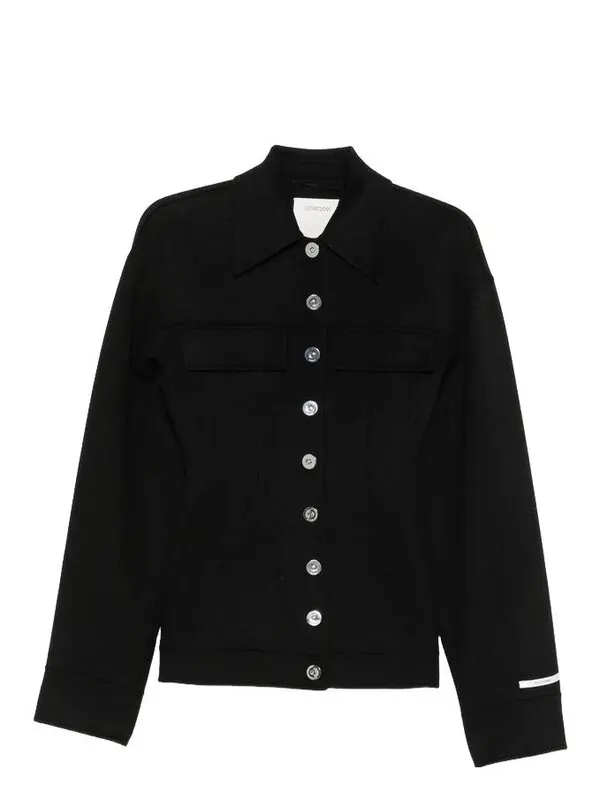 Sportmax Fitted Virgin Wool Jacket - Black