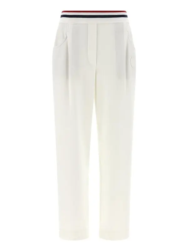 Brunello Cucinelli Heraldic Coat Of Arms Joggers - White