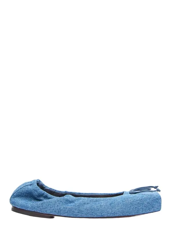 Jacquemus Denim Les Ballerines Flats - Blue