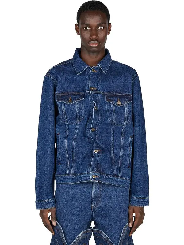 Y/project Wire Denim Jacket - Blue