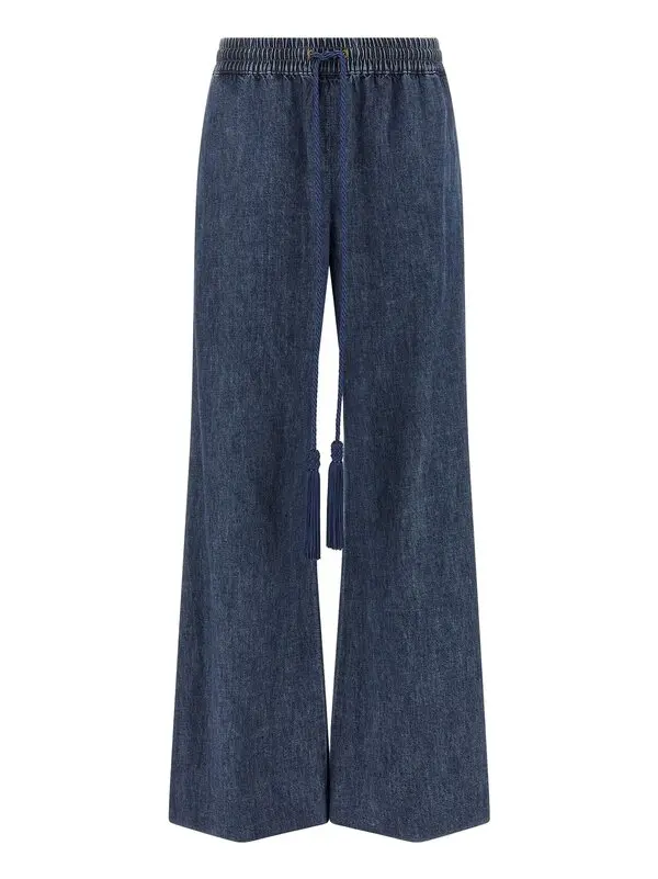 Valentino Garavani Vgold Denim Jeans - Blue