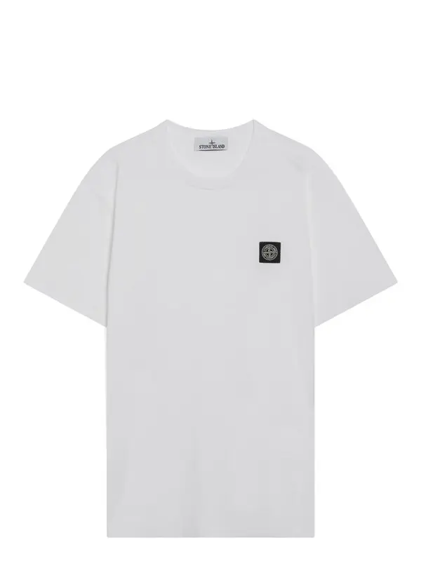 Stone Island Slim-fit Cotton T-shirt - White