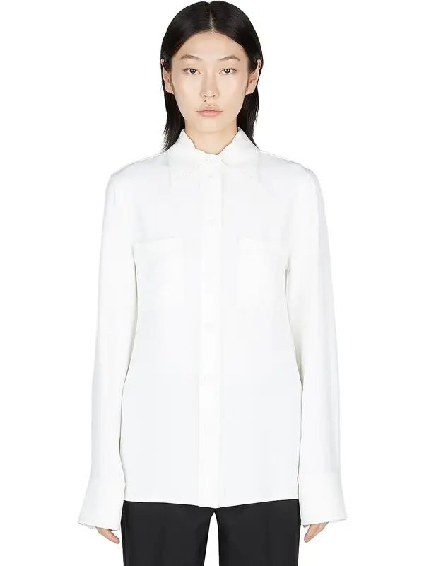 Stella McCartney Classic Technical Blend Relaxed Shirt - White