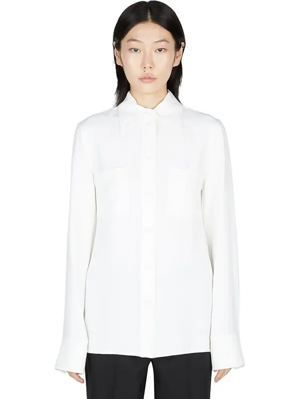 Stella McCartney Classic Technical Blend Relaxed Shirt - White