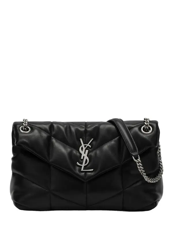 Saint Laurent Small Loulou Puffer Bag - Black