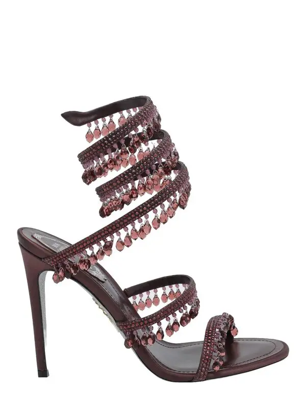 Rene Caovilla Chandelier Pump Sandals - Brown