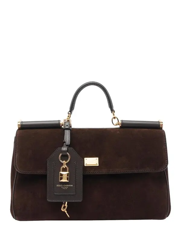 Dolce & Gabbana Suede Handbag - Brown