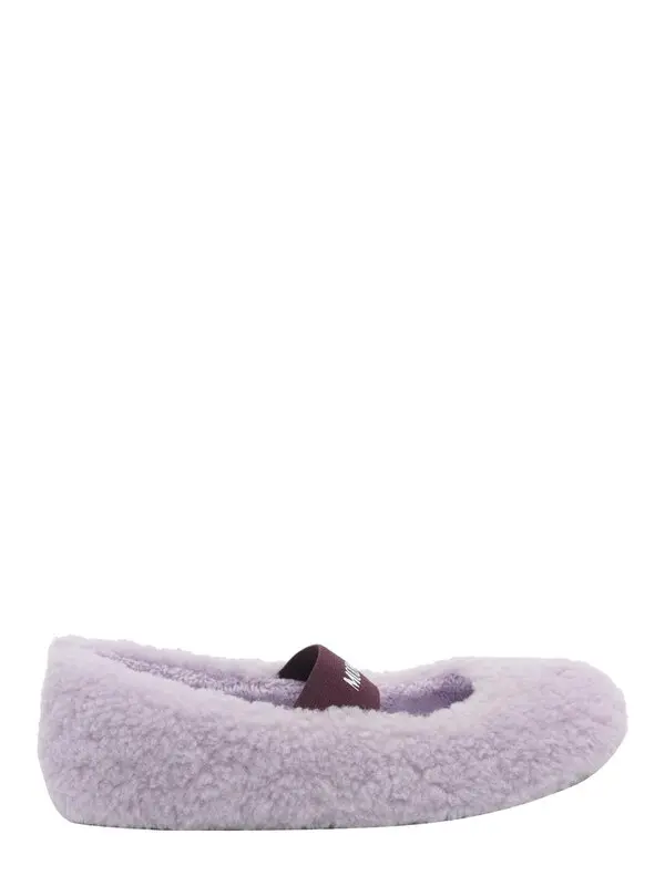 Moon Boot Shearling Flat Ballets - Purple