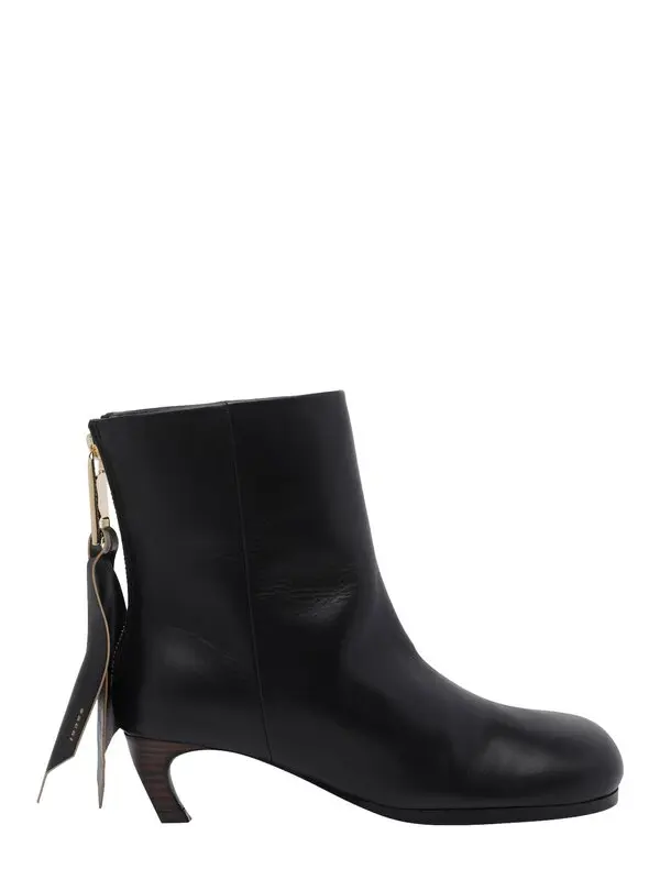 Sacai Puller Short Booties - Black