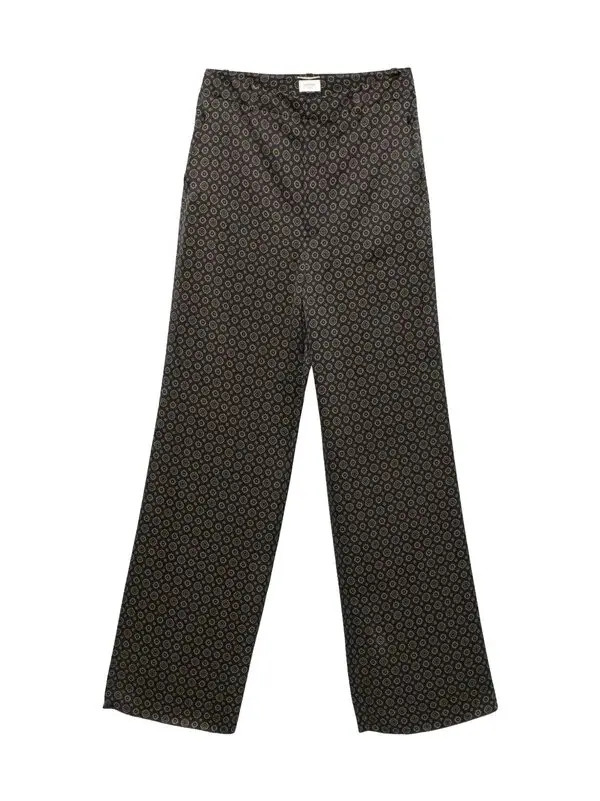 Saint Laurent Printed Viscose Pants - Multicolor