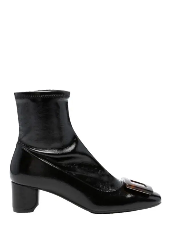 ROGER VIVIER Roundy Turtle Leather Boots - Multicolor
