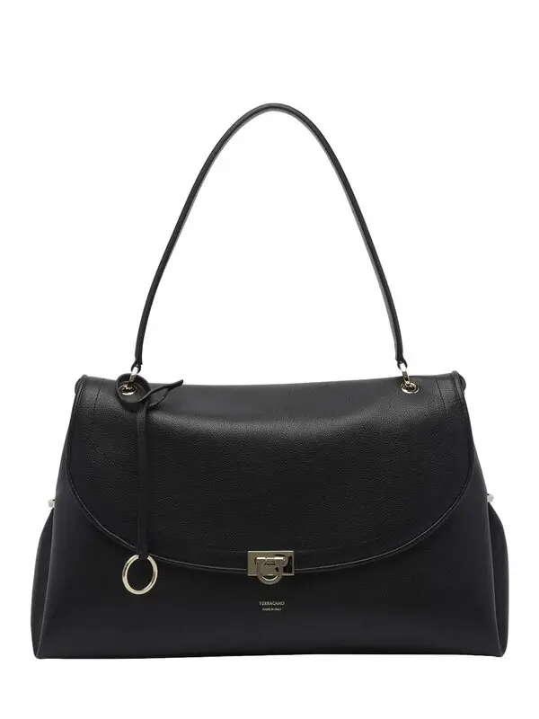 FERRAGAMO Sofia Shoulder Bag - Black