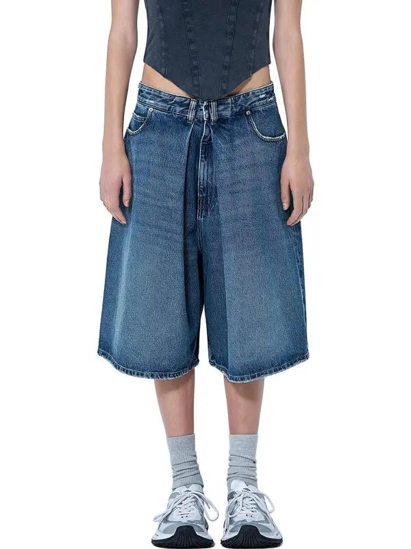 Balenciaga Folded Shorts - Blue