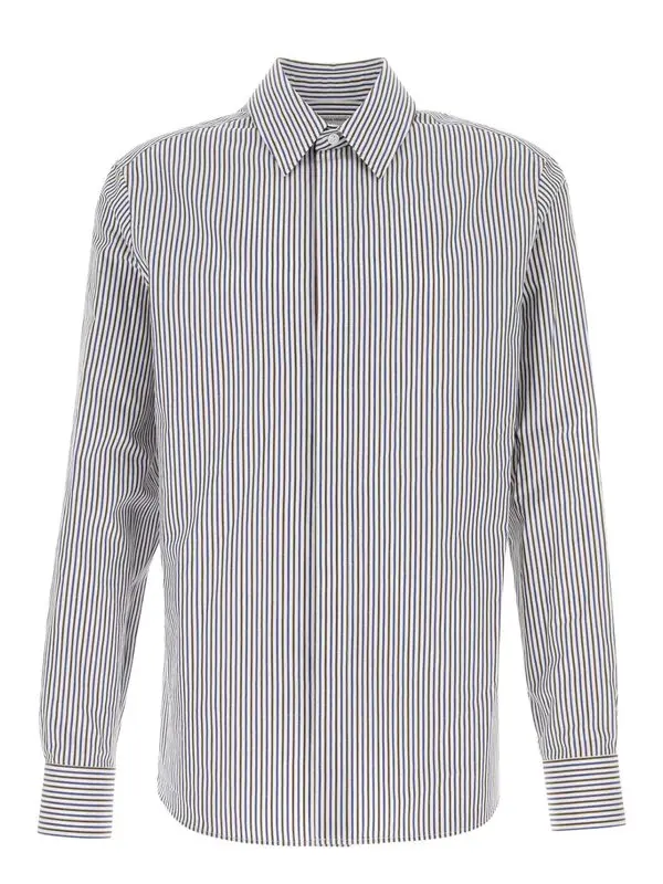 Bottega Veneta Embroidered Cotton Blend Shirt - Multicolor