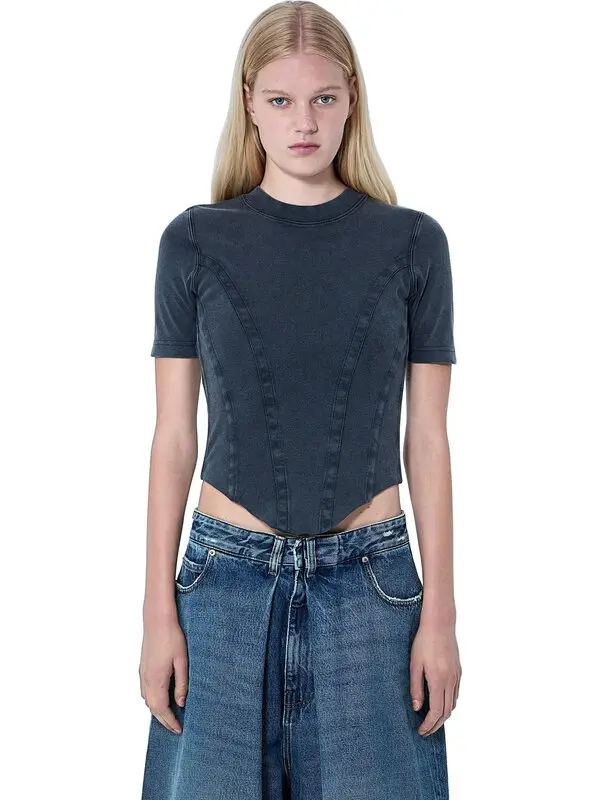 Balenciaga Cotton Jersey T-shirt - Blue