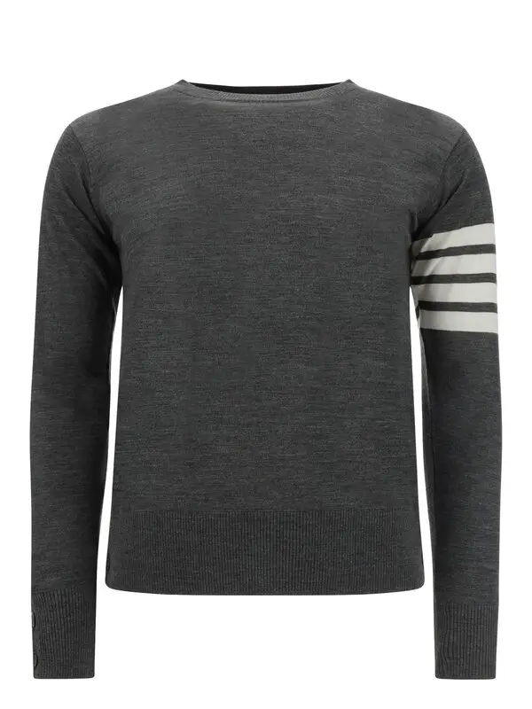 Thom Browne Virgin Wool Sweater - Gray