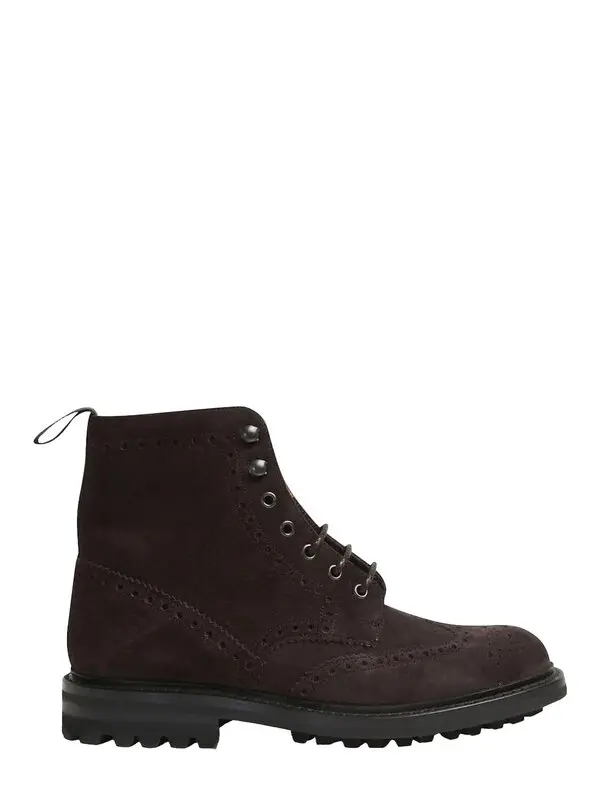 Church's Brogue Details Suede Ankle Boots - Brown