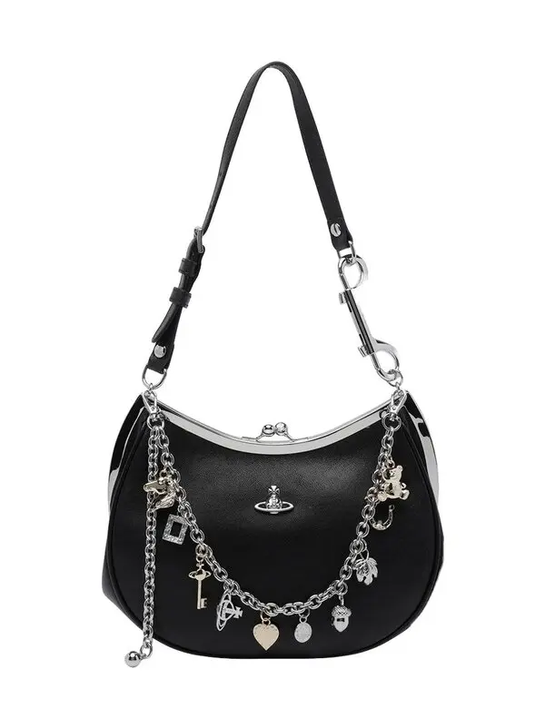 VIVIENNE WESTWOOD Charm Frame Purse - Black