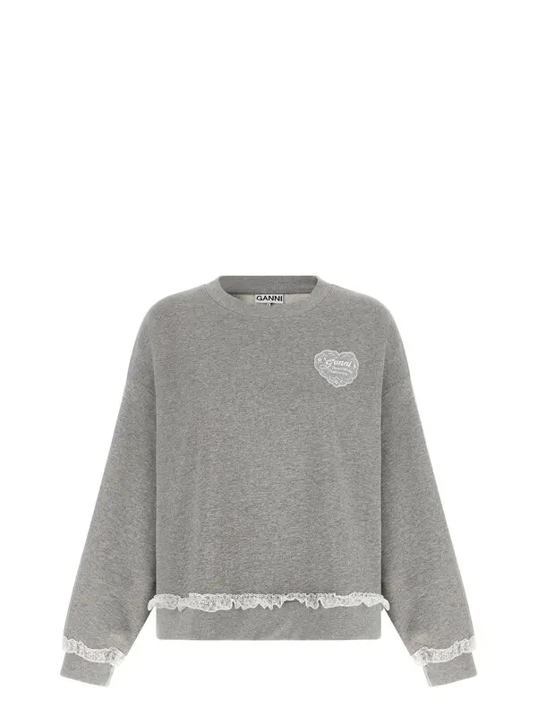 GANNI Isoli Sweatshirt - Gray