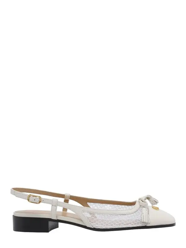 Valentino Garavani Valet Du Roi Slingbacks - White