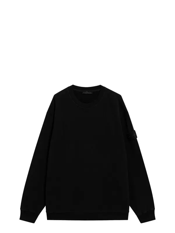 Stone Island Cotton Sweatshirt - Black
