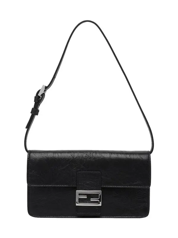 Fendi Tube Wallet On Chain - Black