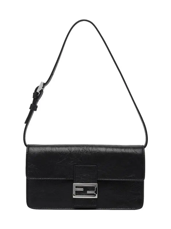 Fendi Tube Wallet On Chain - Black