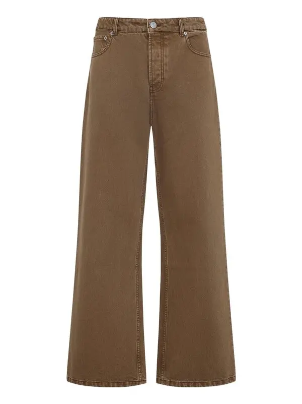 AMI Paris Large Fit Jeans - Brown